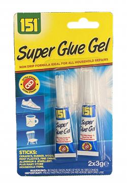 SUPER GLUE GEL 2PK 3gm